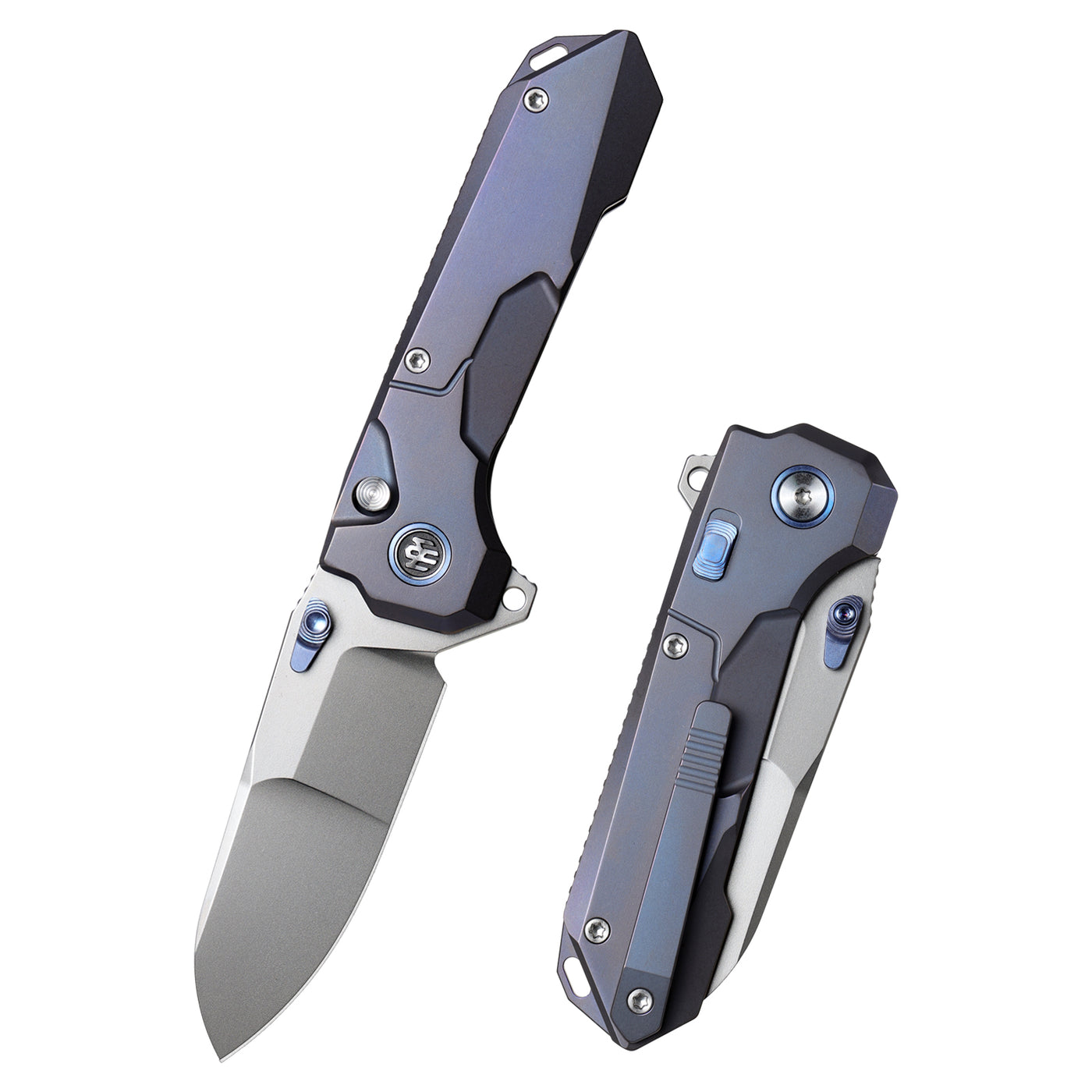 Remette RTCO-TB Cosmic (M390, Drop Point, Bead Blasted, Titanium, Butt ...