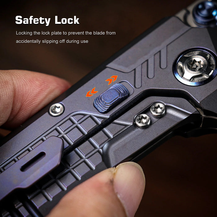 Remette RTKS-L RT-Cool Leopard (M390, Reverse Tanto, Pearlescent, Tita ...