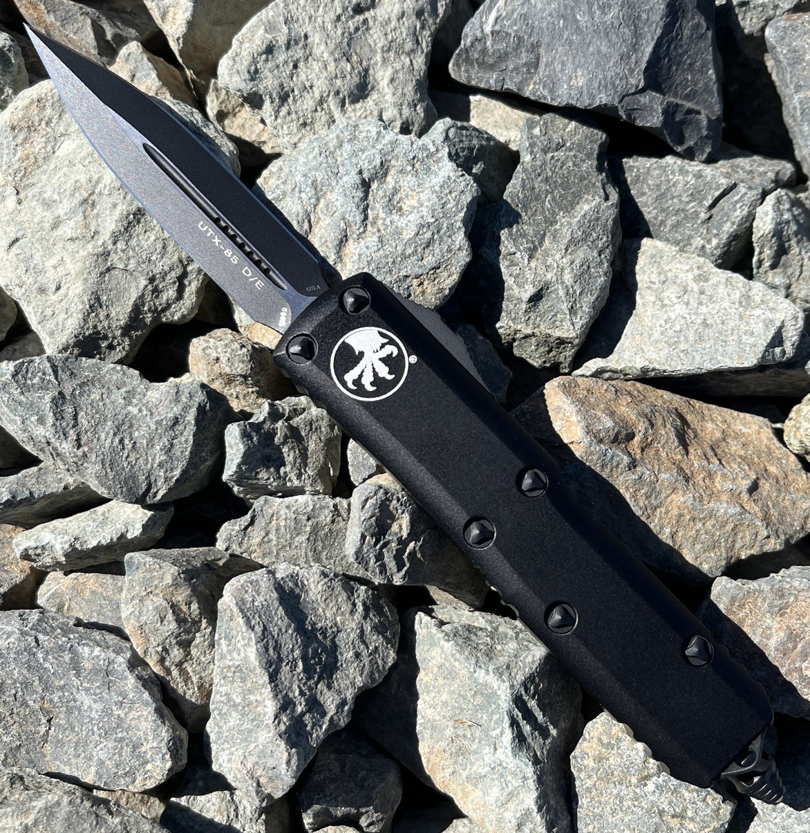 Microtech UTX-85 Daytona Dagger Edge 232-1T OTF Pocket Knife — Adept Knives