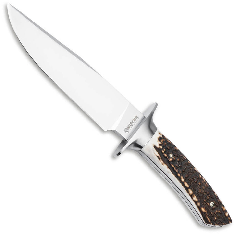 Boker Torito HX 02BA593HX (ACX390, Clip Point, Satin, Stag, Brown/Whit ...