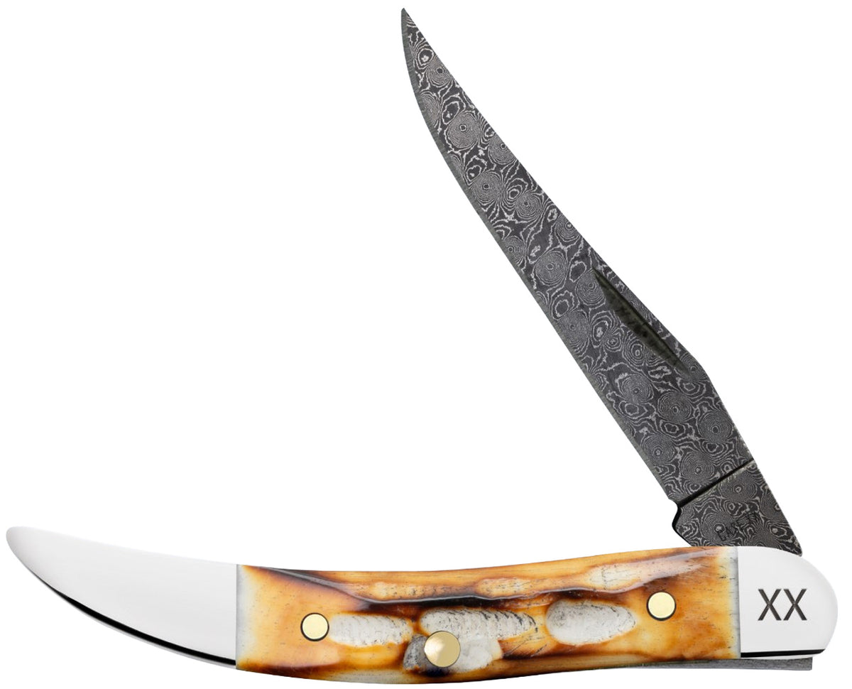 Case XX 27236 Small Texas Toothpick (Burnt Natural Bone, Deep Canyon J ...