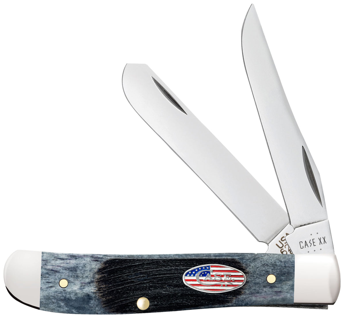 Case XX 53066 Mini Trapper (Gray Sawcut Jigged, Bone, Clip/Spey) Pocke — Adept Knives