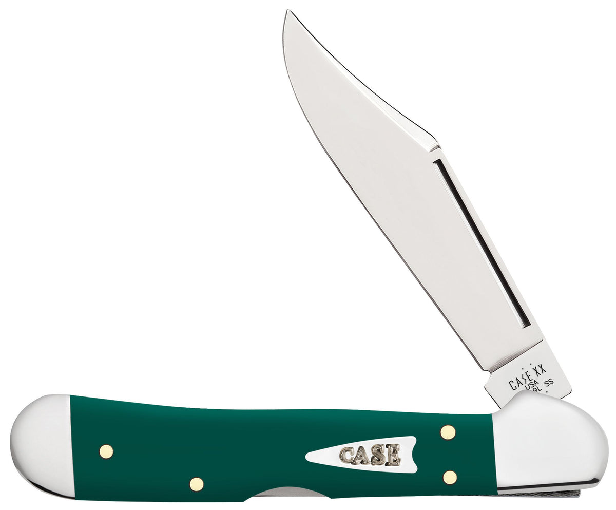 Case XX 64534 Mini Copperlock (Green Spruce, Synthetic, Clip Point) Po ...