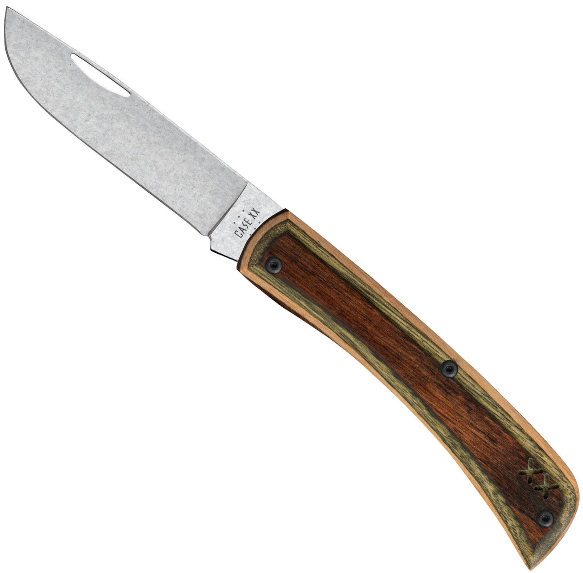 Case XX Crossroads Sod Buster Jr (S35VN, Drop Point, Stonewashed, Lami ...
