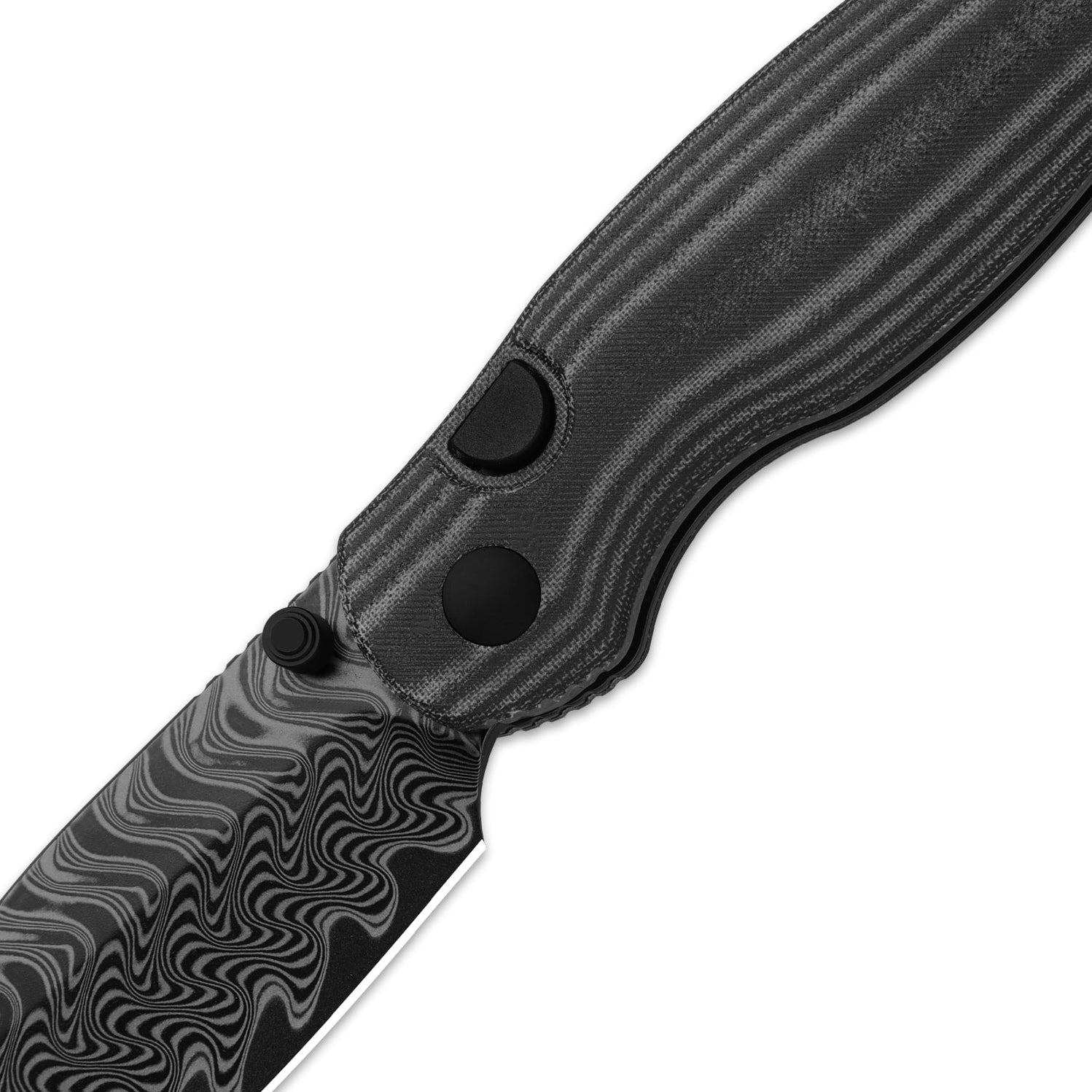 Kizer V3781BDA3 Phoca BD (Damascus, Drop Point, Acid-Washed, Norplex U ...