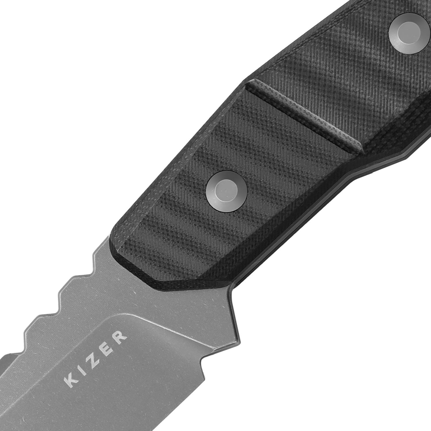Kizer 1086A2 Quartz (AEB-L, Tanto, Stonewashed, G10) Fixed Blade Knife ...