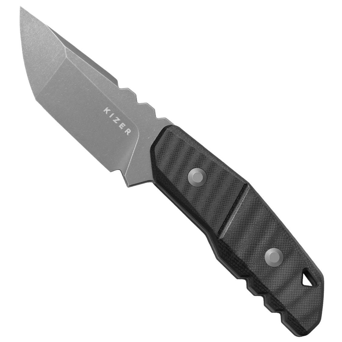 Kizer 1086A2 Quartz (AEB-L, Tanto, Stonewashed, G10) Fixed Blade Knife ...