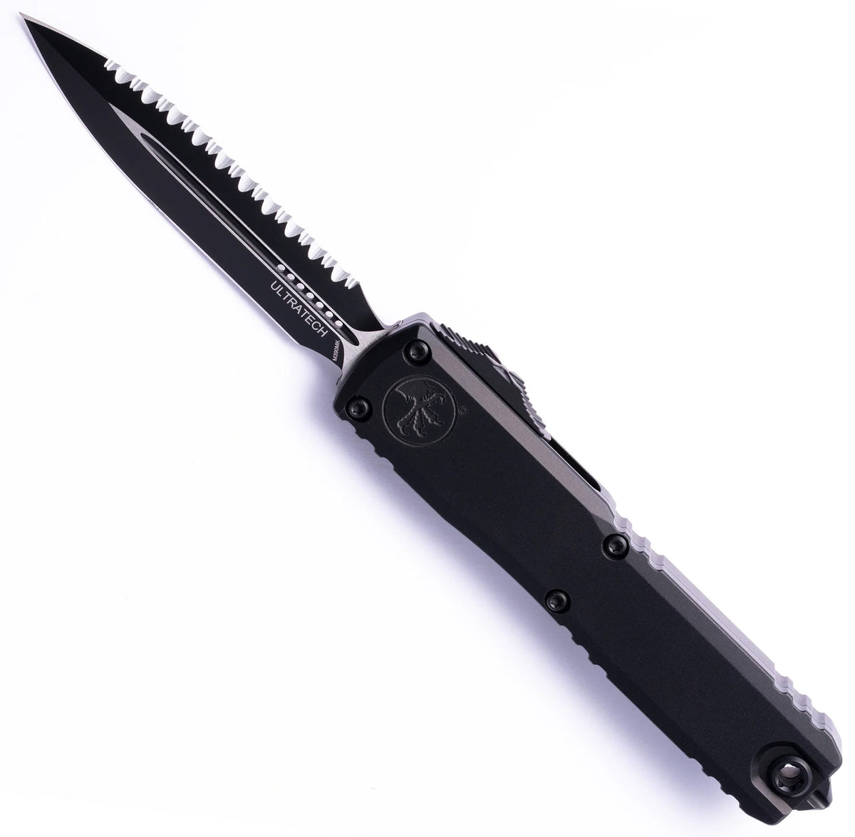 Microtech 1122-3T Ultratech GEN III ZBP (M390MK, Dagger, Black, Alumin ...