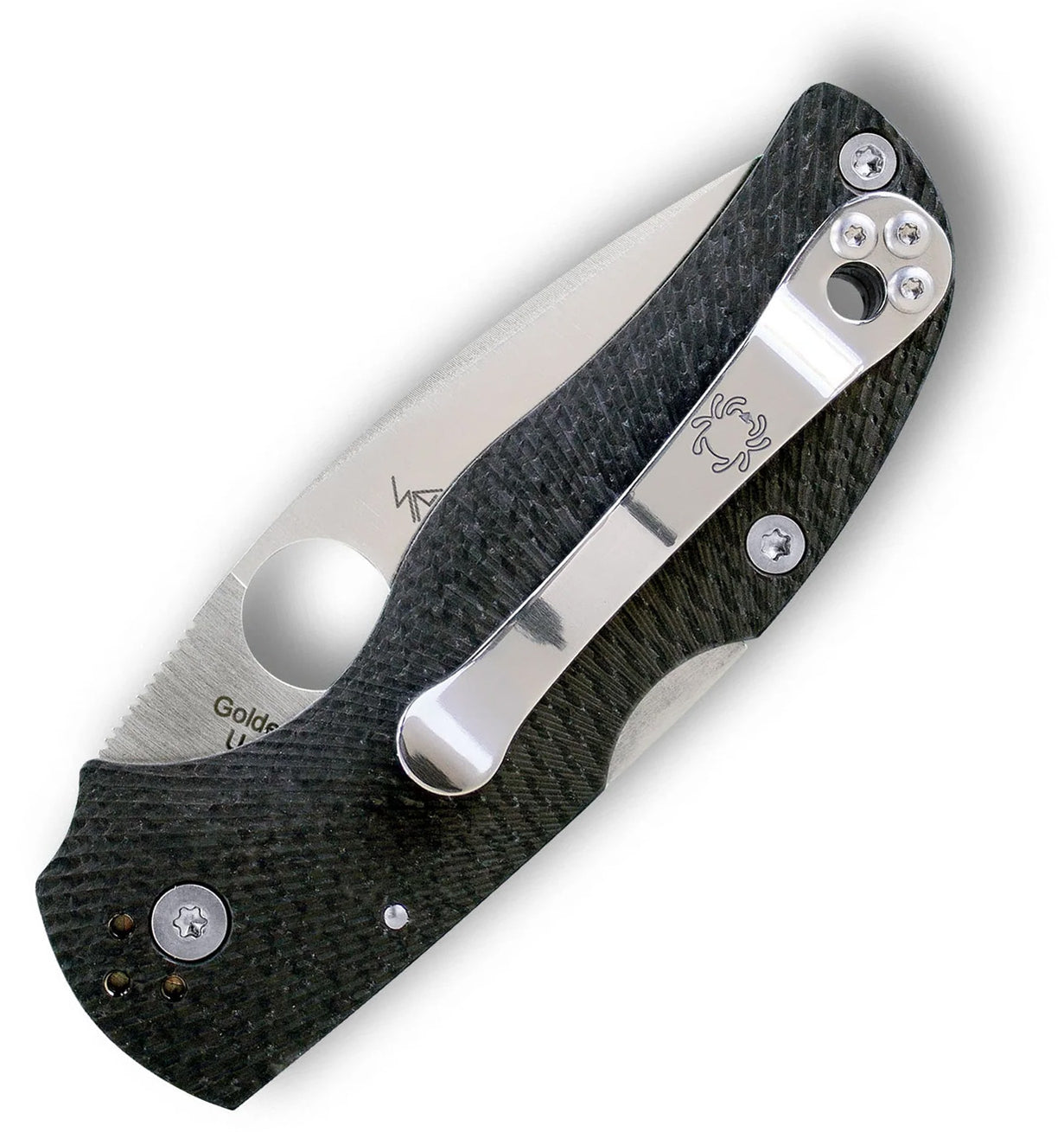 Spyderco C41CFFP5 Native 5 (S90V, Leaf, Carbon Fiber) Pocket Knife ...