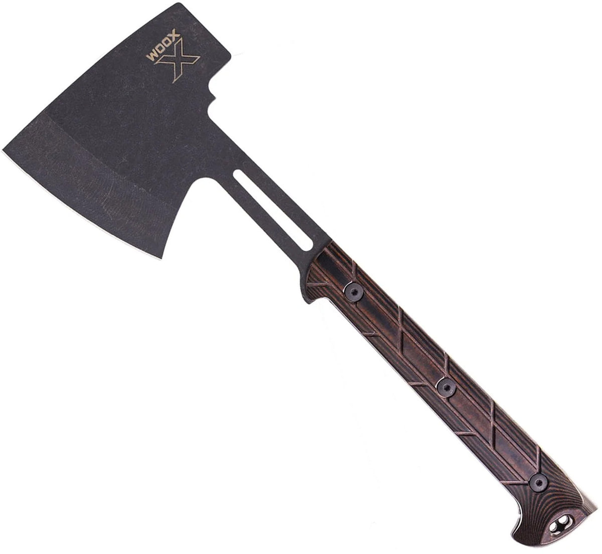 WOOX Terra Axe (4140 Steel, Convex, Micarta X-Grip, Brown) A06002 ...
